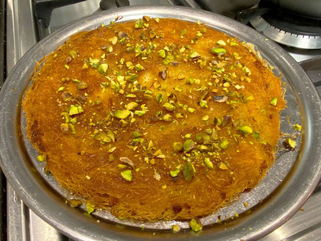 Traditional Kanafeh Recipe - Amazing dessert from the Middle East ...